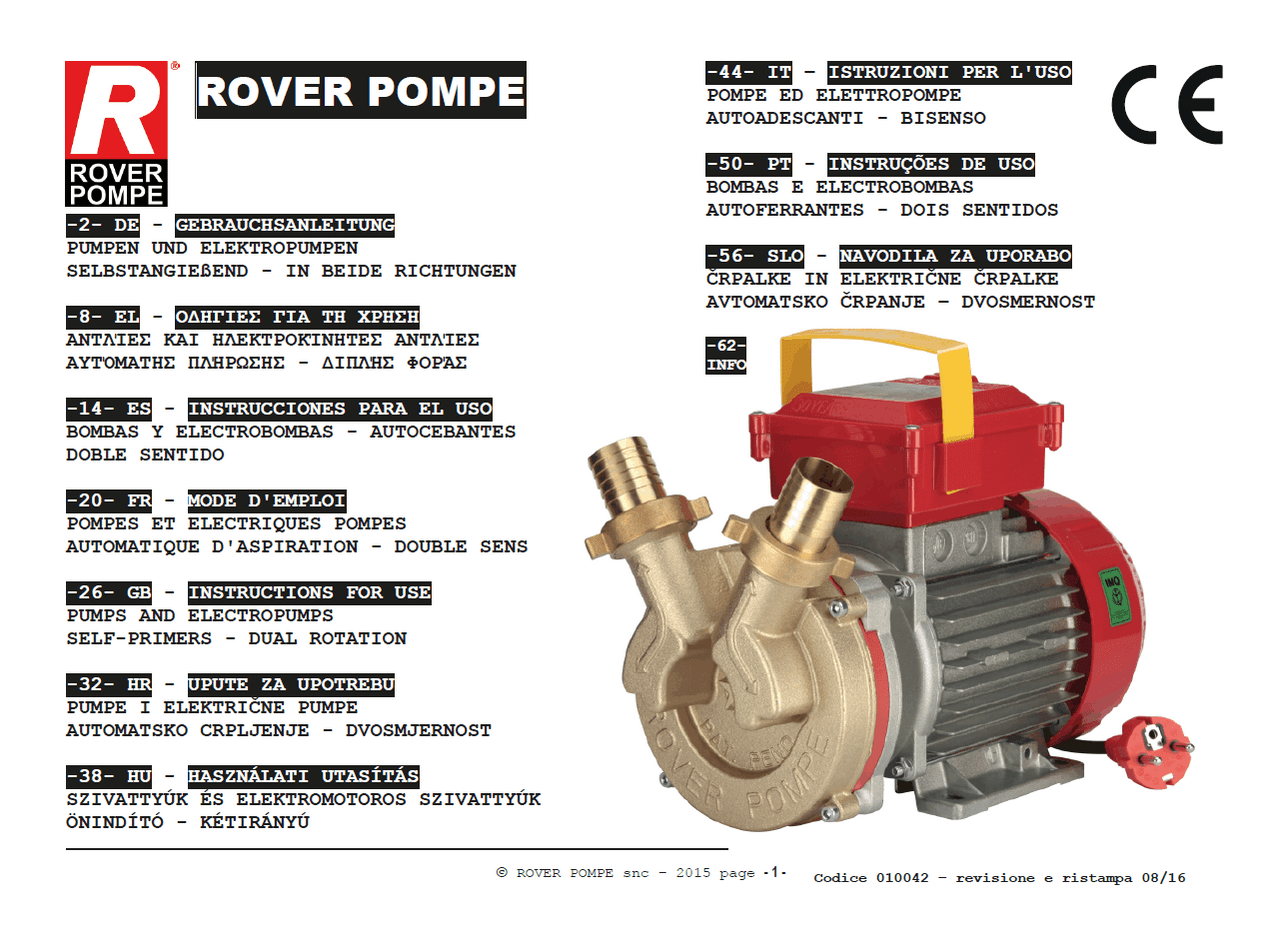 Leader in pump technology | Rover Pompe